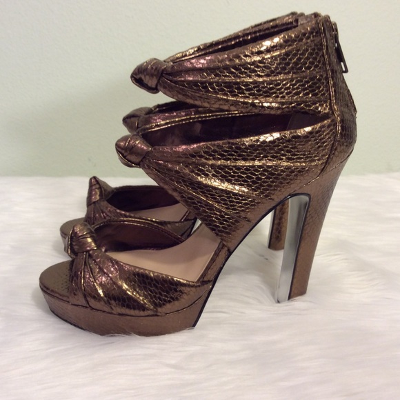 H by Halston | Shoes | H By Halston Bronze Colored Heels Gorgeous ...